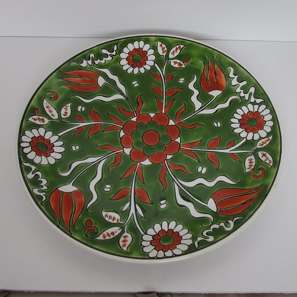 Lindos Keramik | Art | Decorative Handmade Plate Flowers Artist ...